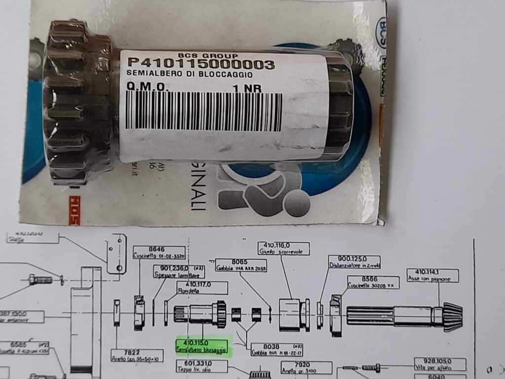 Semialbero di bloccaggio differenziale Pasquali – GSM – Impregit srl